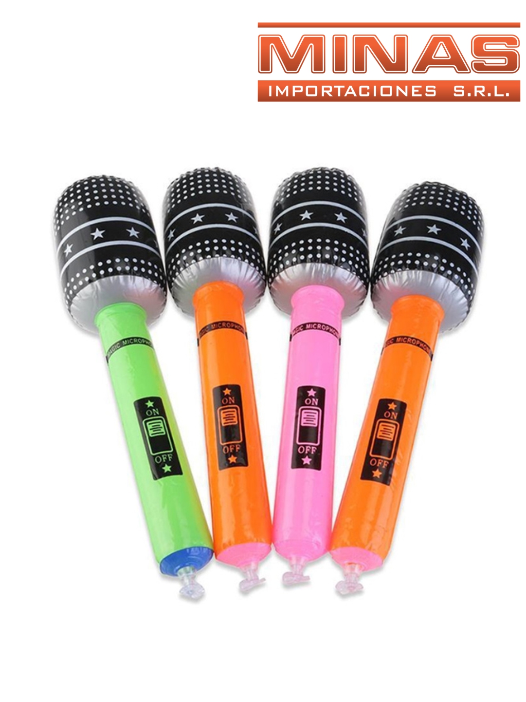 MICROFONO GRANDE COLORES SURTIDOS 65 CM COTILLÓN FIESTAS (ACC. Y ...